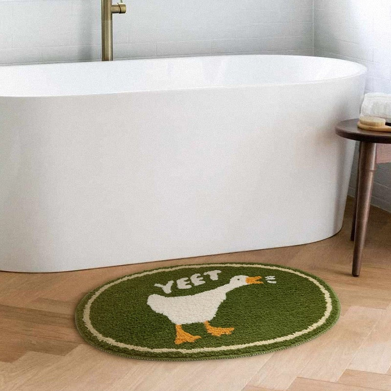 Duck Pattern Bath Mat | Fun & Cozy Bathroom Decor – Lldanduno