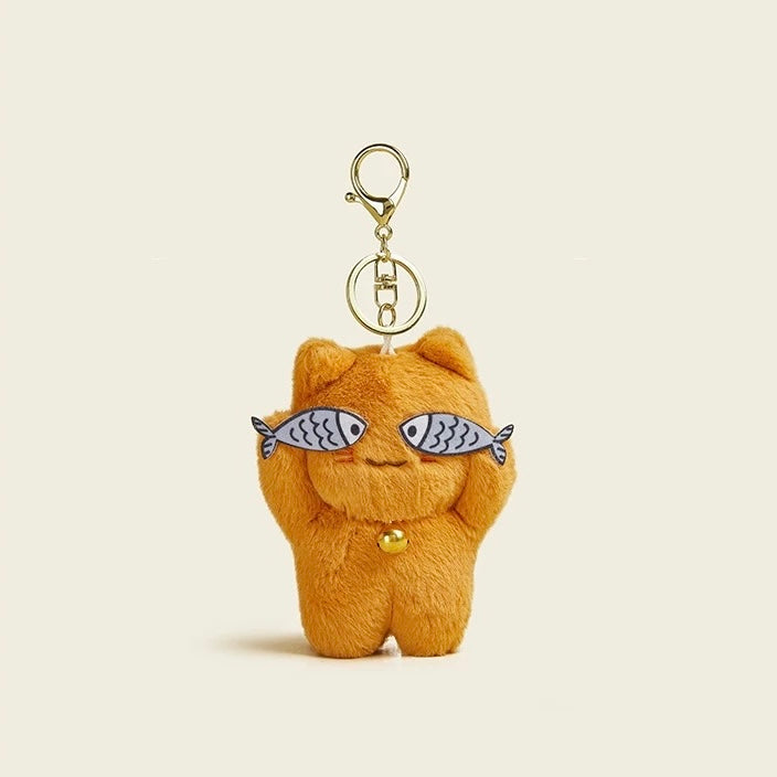 Plush Cat Keychain / Bag Charm | Cute Key Accessory – Lldanduno